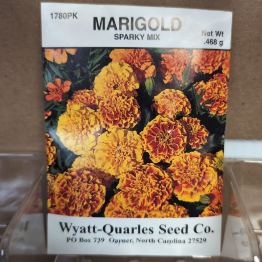 Marigold Sparky Seed Packet | Midnight Bee Supply