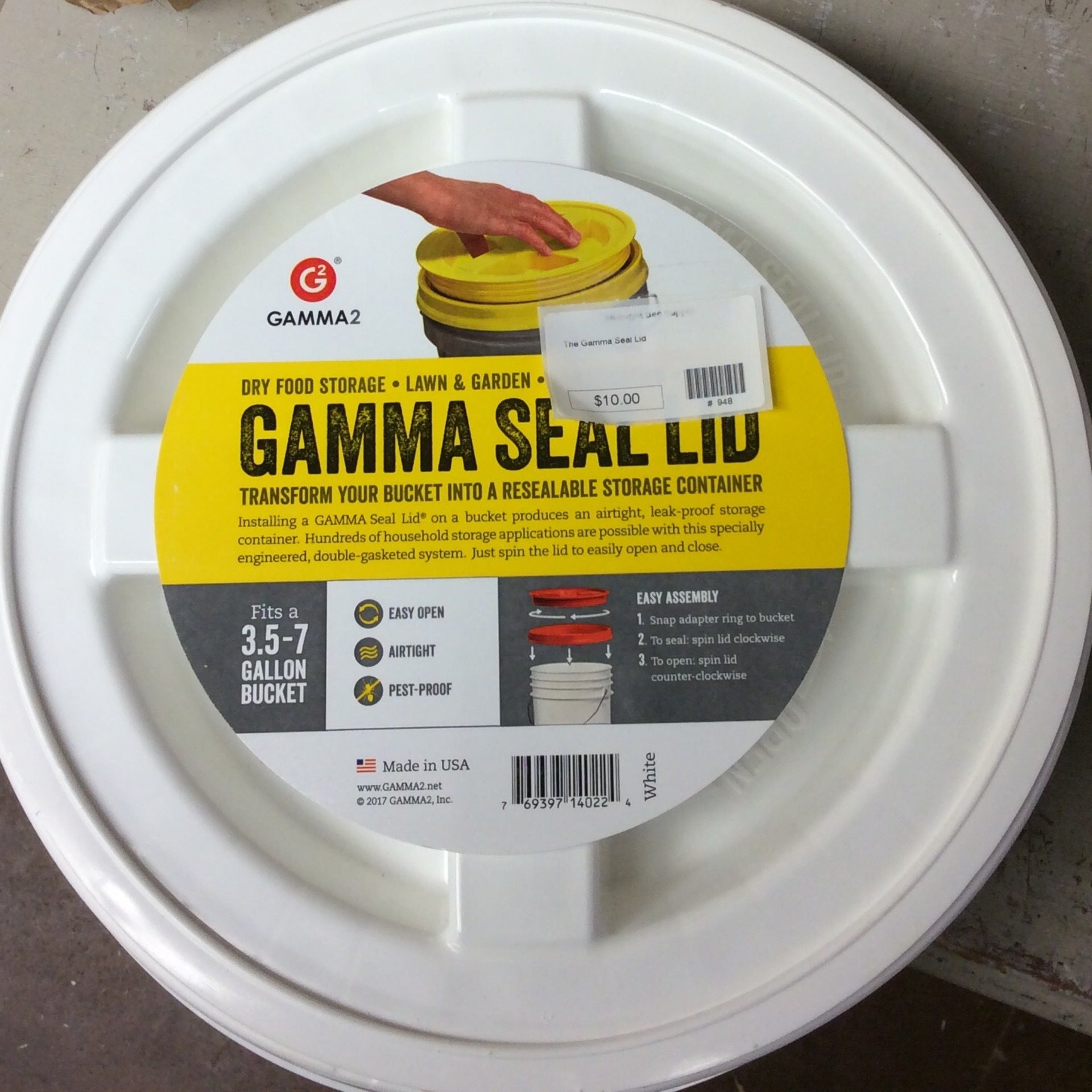 Gamma Seal Lid for Bucket | Midnight Bee Supply